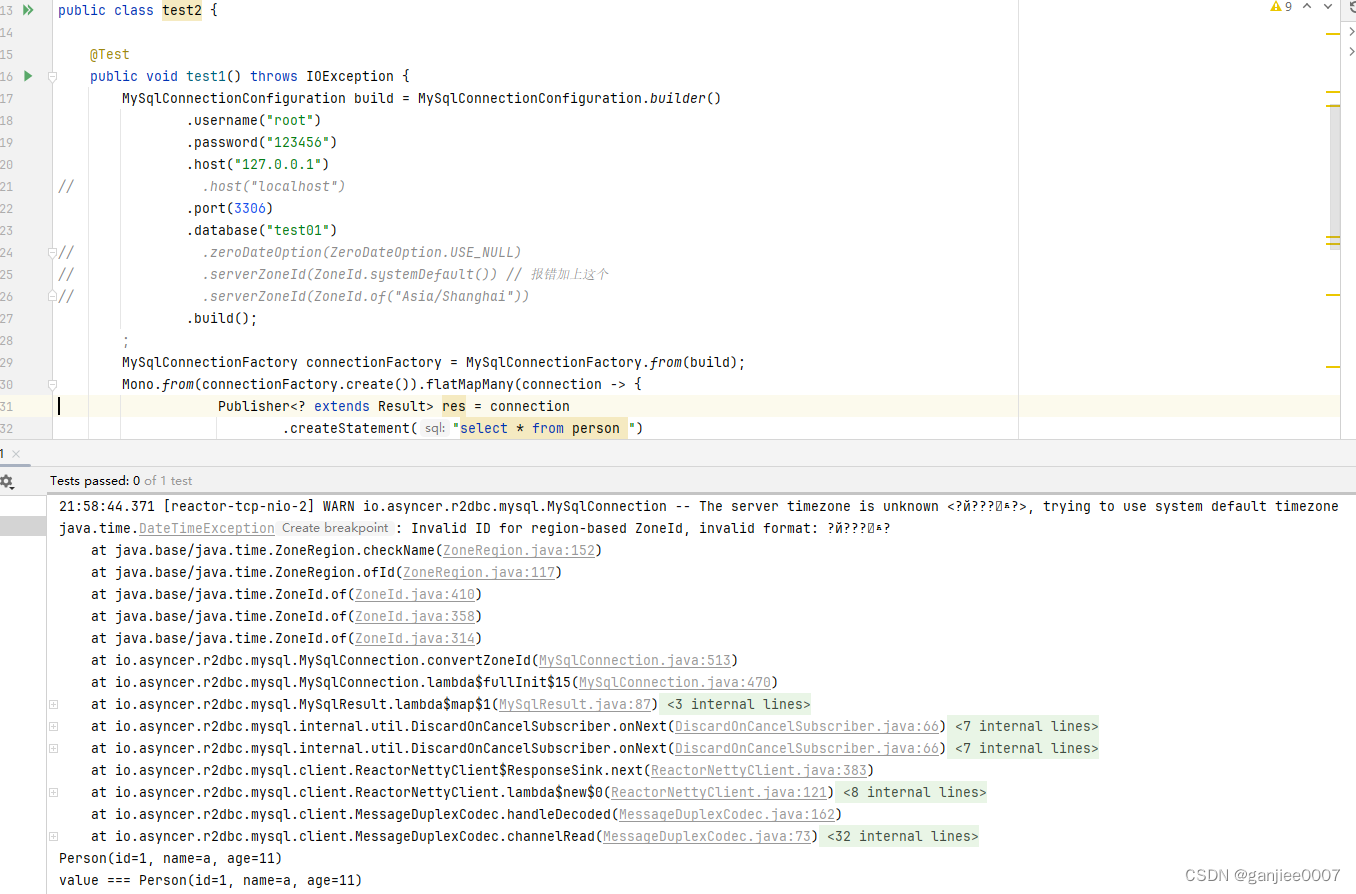 java.time.DateTimeException: Invalid ID for region-based ZoneId, invalid format: ?й???׼ʱ?-CSDN博客