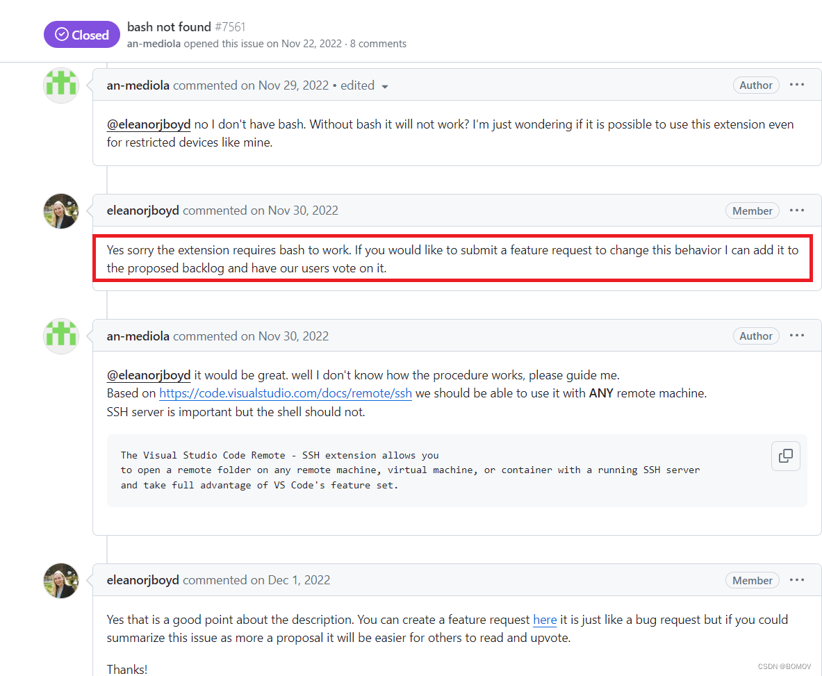 踩坑小能手01：VScode SSH 连接linux报错 bash not found_vscode ssh 未找到bash-CSDN博客