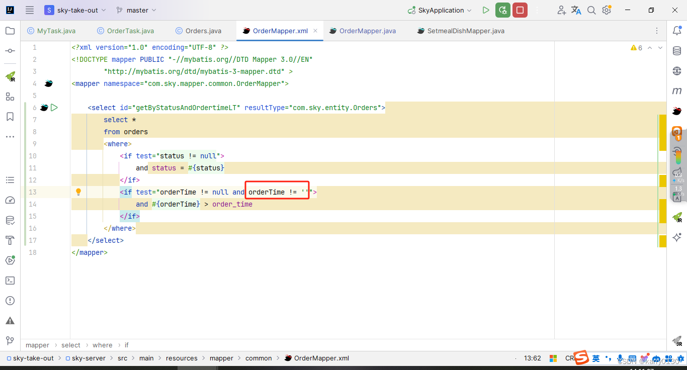 java.lang.IllegalArgumentException: invalid comparison: java.time.LocalDateTime and java.lang ...