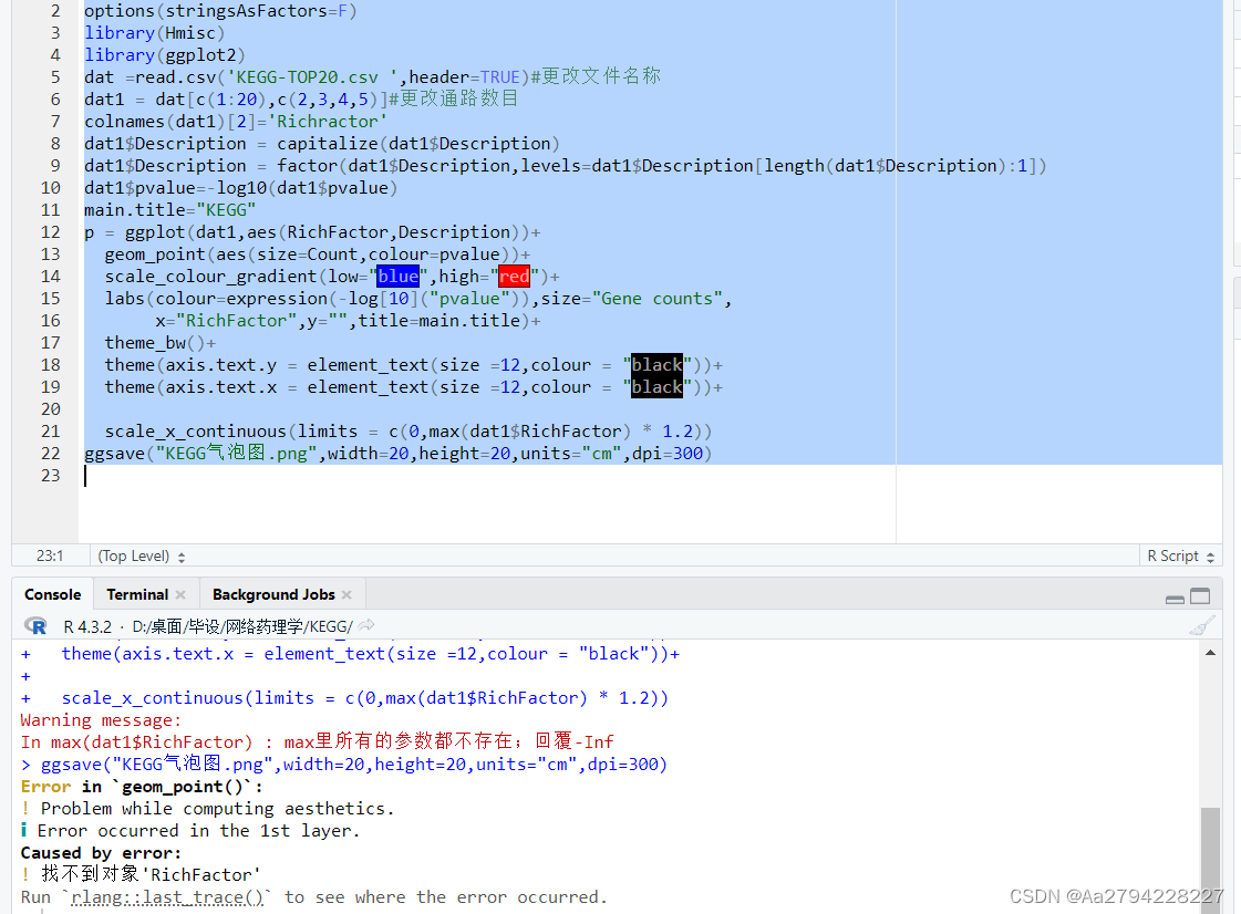 In max(dat1$RichFactor) : max里所有的参数都不存在；回覆-Inf这个问题怎么解决啊_in max(ids, na.rm = true) : max里所有的参数都不 ...