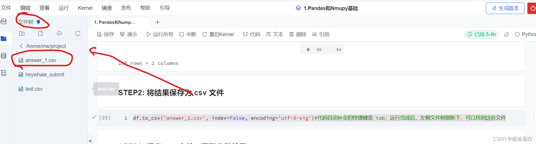 【练习 Pandas新手入门】和鲸社区numpypandas数据处理·闯关 关卡1和鲸社区怎么通关卡 Csdn博客