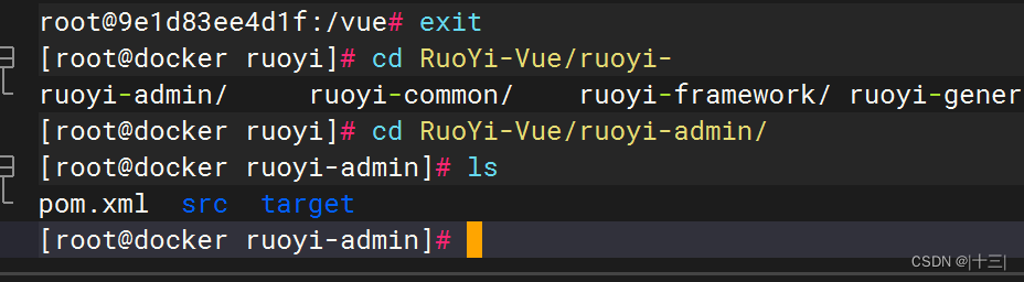 docker 部署Ruoyi 项目_若依 部署在docker里-CSDN博客