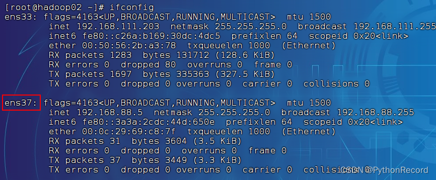 Centos7双网卡配置_centos network 双网卡-CSDN博客
