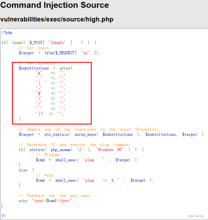 DVWA-Command Injection模块实验_利用kali linux对dvwa的command injection模块展开实验-CSDN博客