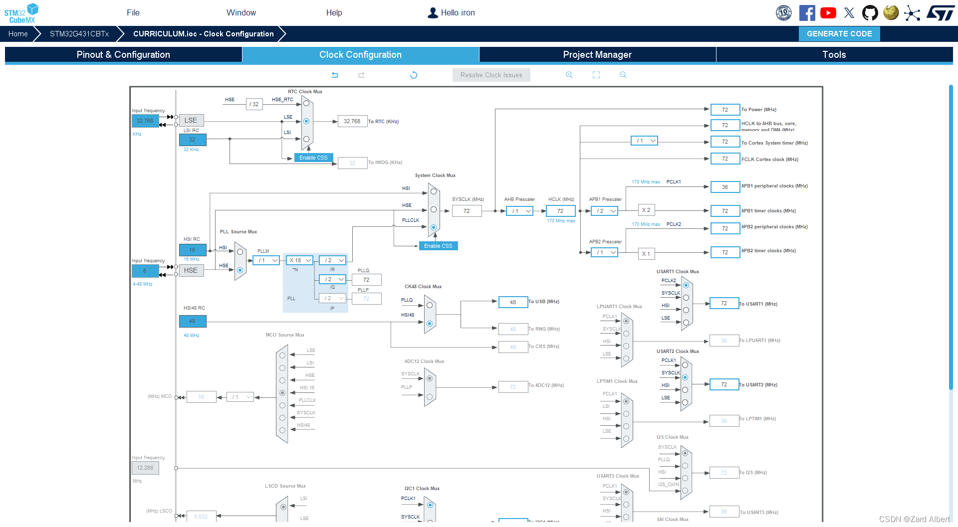 【STM32】HAL库 STM32G4教程---RTC时钟_stm32g4rtc-CSDN博客
