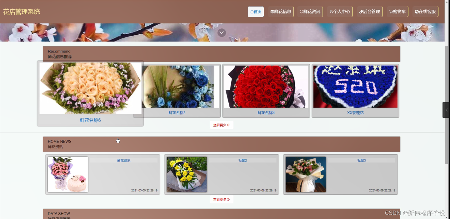 Java计算机毕业设计花店管理系统（附源码springboot开题论文部署）基于java的线上花店管理系统的设计与实现的数据库设计 Csdn博客