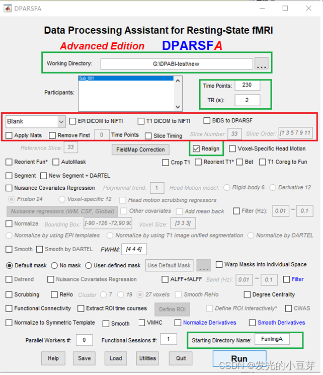 DPABI的rs-fMRI预处理详细操作步骤_dpabi预处理-CSDN博客