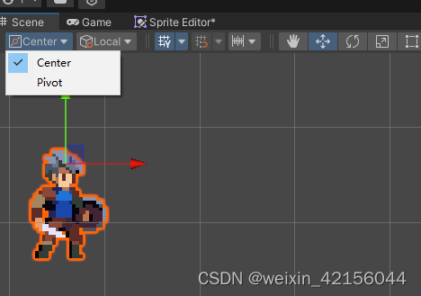 unity2D中物体的中心点（Center和Pivot）_unity 调整物体中心-CSDN博客