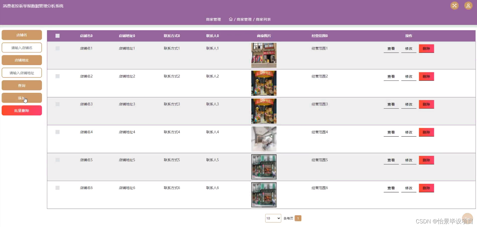 消费者投诉举报数据管理分析系统jspjavaspringmvcmysqlmybatis投诉举报管理系统 Csdn博客 6233