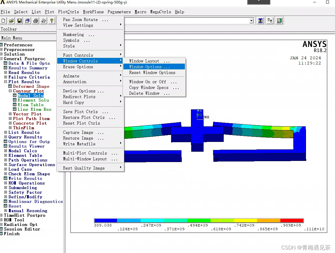 ANSYS 经典基本操作_ansys工作窗口右上角的日期及时间如何隐藏与显示-CSDN博客