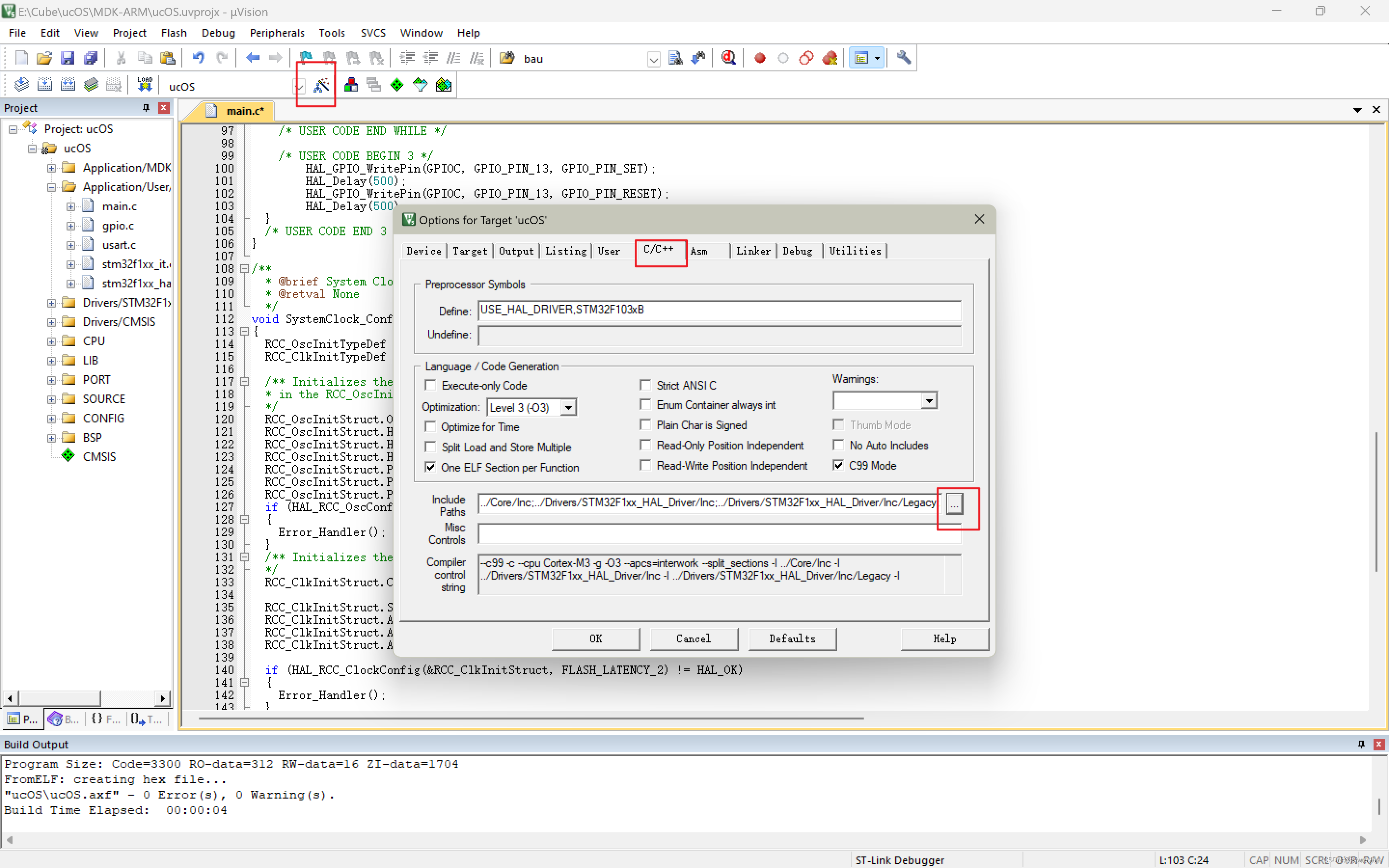 STM32CubeMX&Keil——STM32F103C8T6：移植ucOS_ucos ii cubemx-CSDN博客