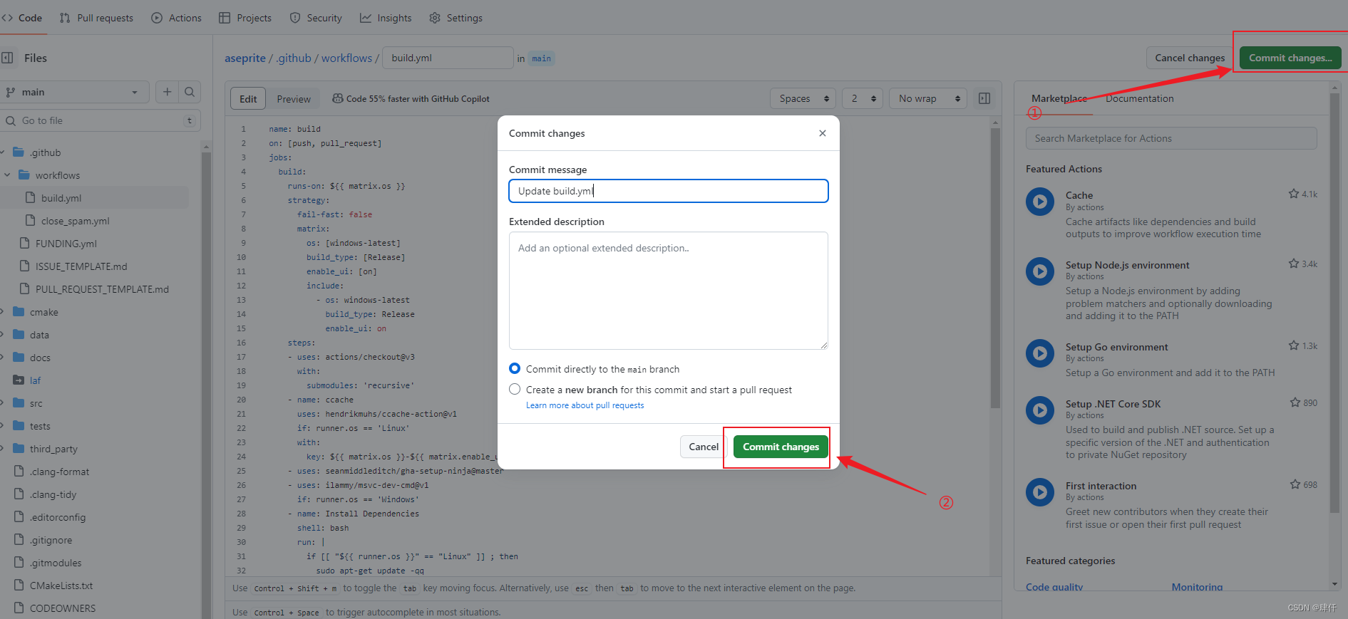 aseprite-github在线编译打包-CSDN博客
