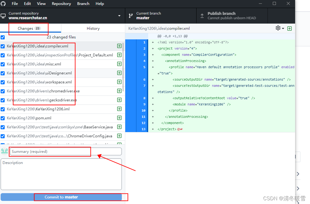 通过GitHub Desktop 将本地代码上传到coding线上代码仓库_git desktop提交代码-CSDN博客