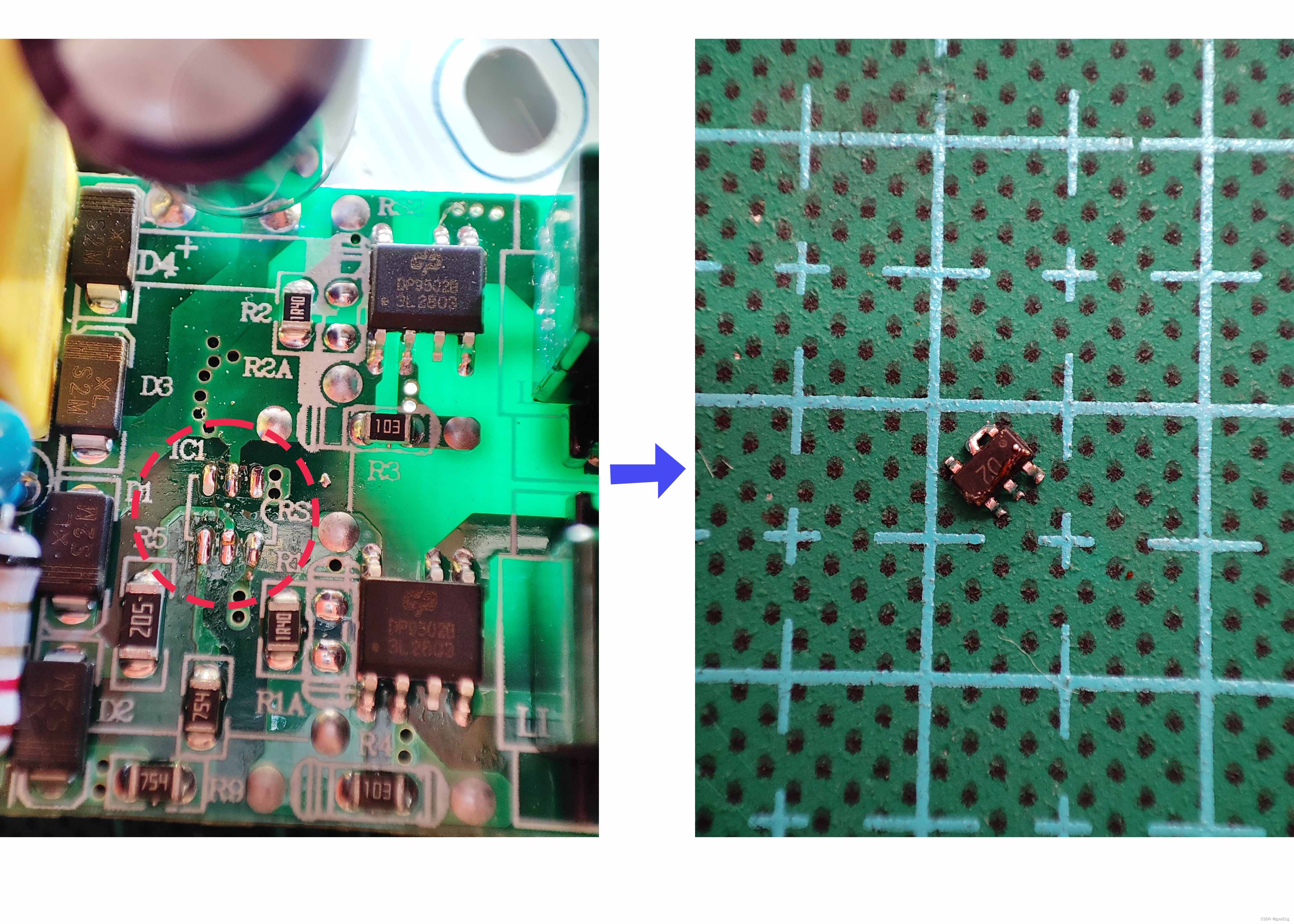 三色温LED吸顶灯改造成单色（中性色，最高亮度）_dp9502b芯片引脚功能-CSDN博客