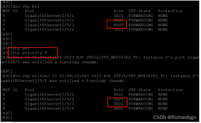 华三基础--清除配置、路由、SSH、VLAN、RSTP、ACL_清空华三交换机配置的命令-CSDN博客