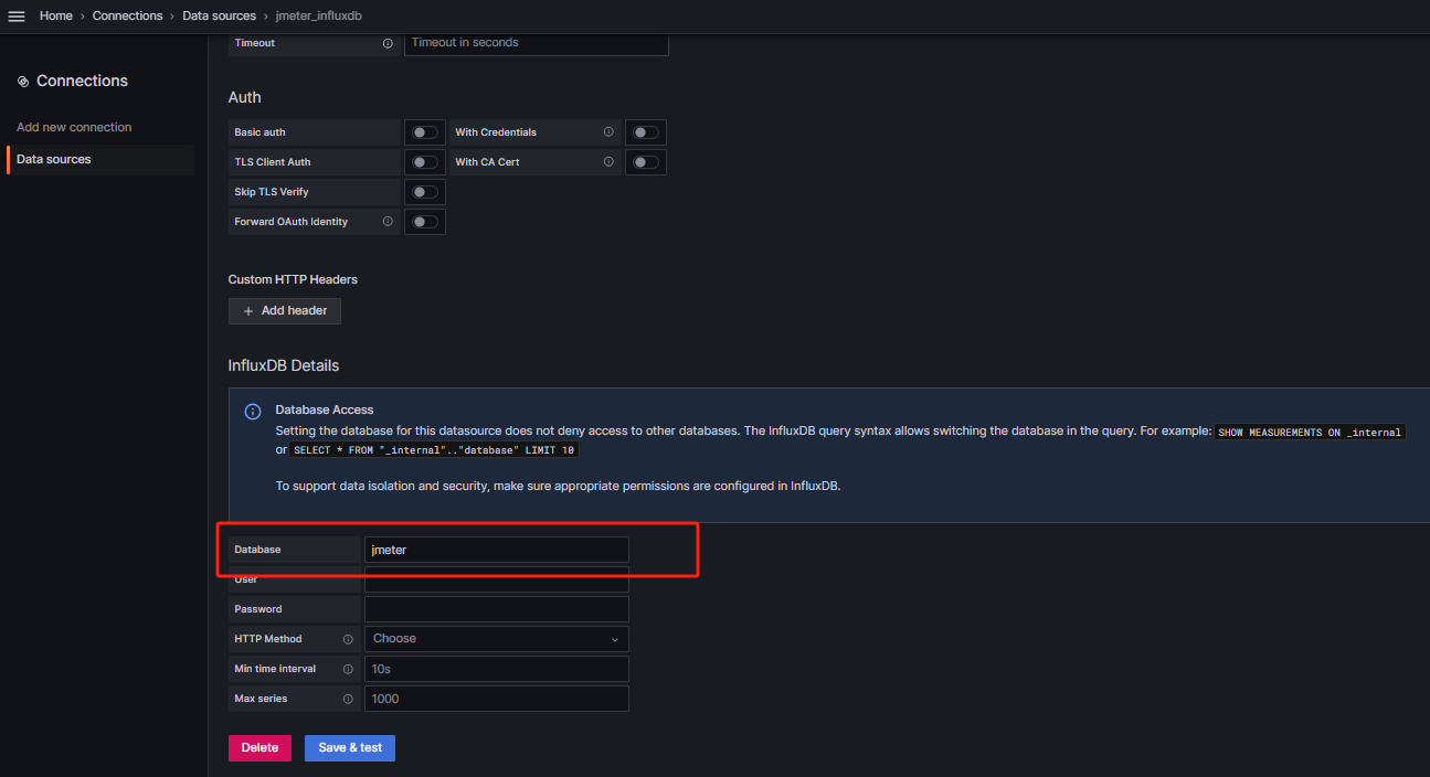 干货！Jmeter+influxdb+grafana轻松实现性能压测结果实时监控_grafana+jmeter+influxdb 性能实时监控平台-CSDN博客