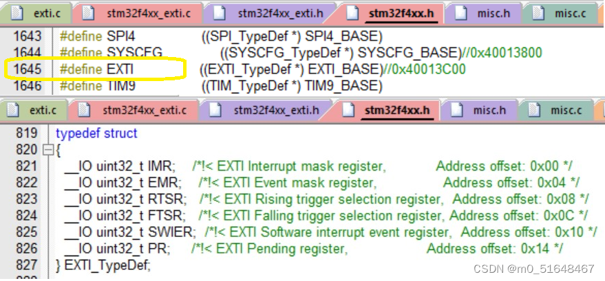 NVIC_Init--配置外部中断线EXTI_Line注解_nvicinit-CSDN博客