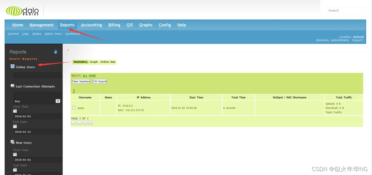 使用daloRADIUS Web管理Radius服务器_daloradius教程-CSDN博客