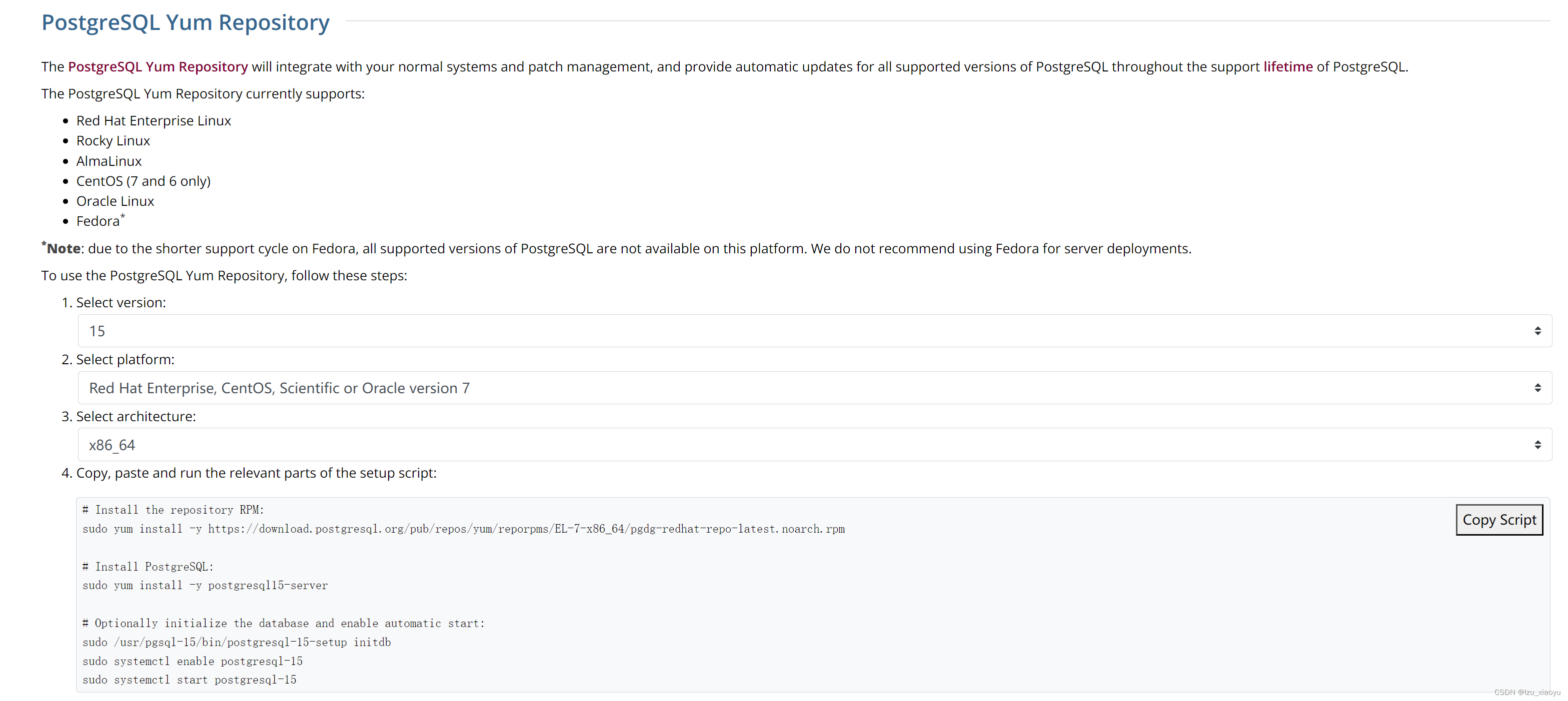 CentOS安装PostgreSQL以及PostGIS_centos 安装 postgis-CSDN博客