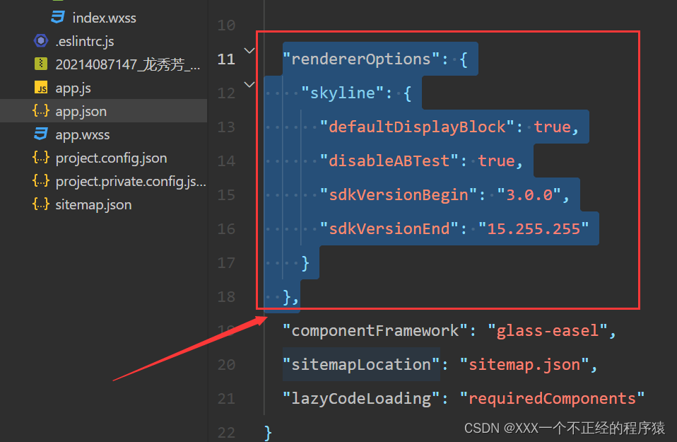 微信开发者平台提示：由于 skyline 页面的 navigationStyle 是 custom，app.json 中的 window 配置 navigationStyle、等是不生效的问题 ...