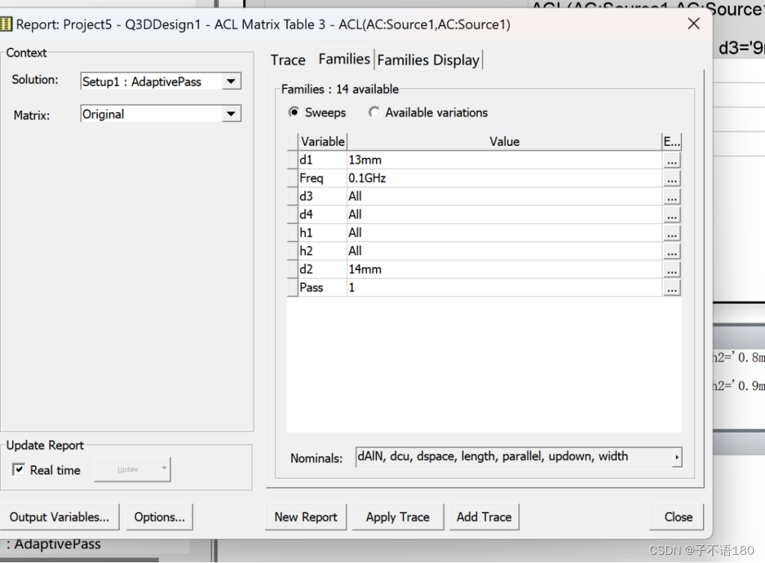 Q3D学习——参数化扫描【adding a parametric sweep from a file】_q3d教程-CSDN博客