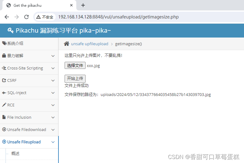 Pikachu 靶场 Unsafe Fileupload 通关解析_pikachu fileupload-CSDN博客