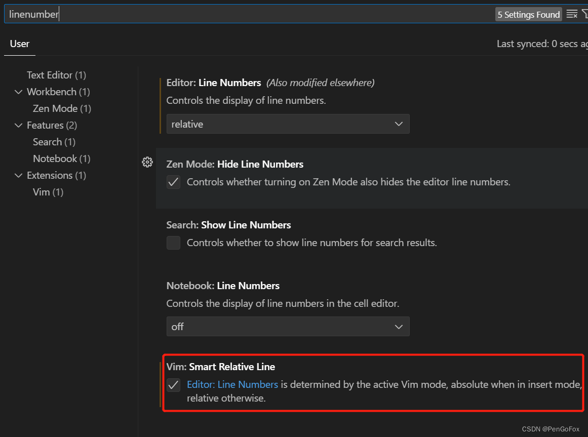 vim 和 vscode 的 “ 智能 ” 相对行号_vscode相对行号-CSDN博客