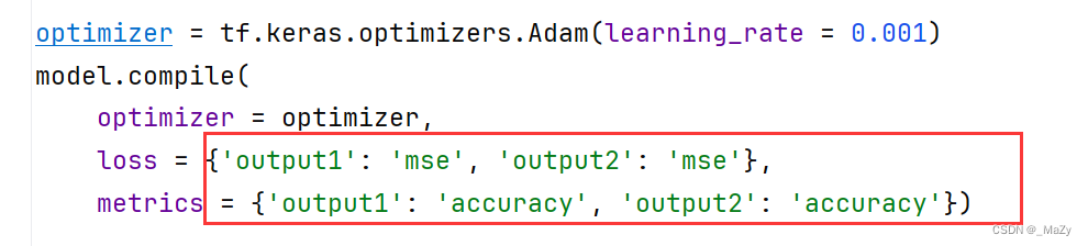 解决tensorflow Valueerror Found Unexpected Losses Or Metrics That Do Not Correspond To Any 问题 6430