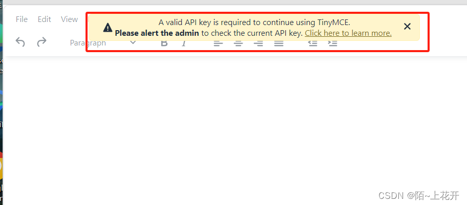 vue3中tinymce5.1.1基础配置、使用api-key、上传图片、自定义按钮_tinymce apikey-CSDN博客
