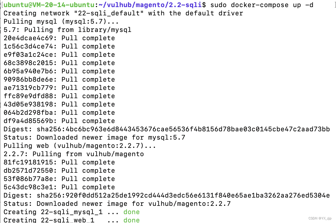 复现vulhub中magento的2.2-sqli漏洞_vulhub关闭漏洞-CSDN博客