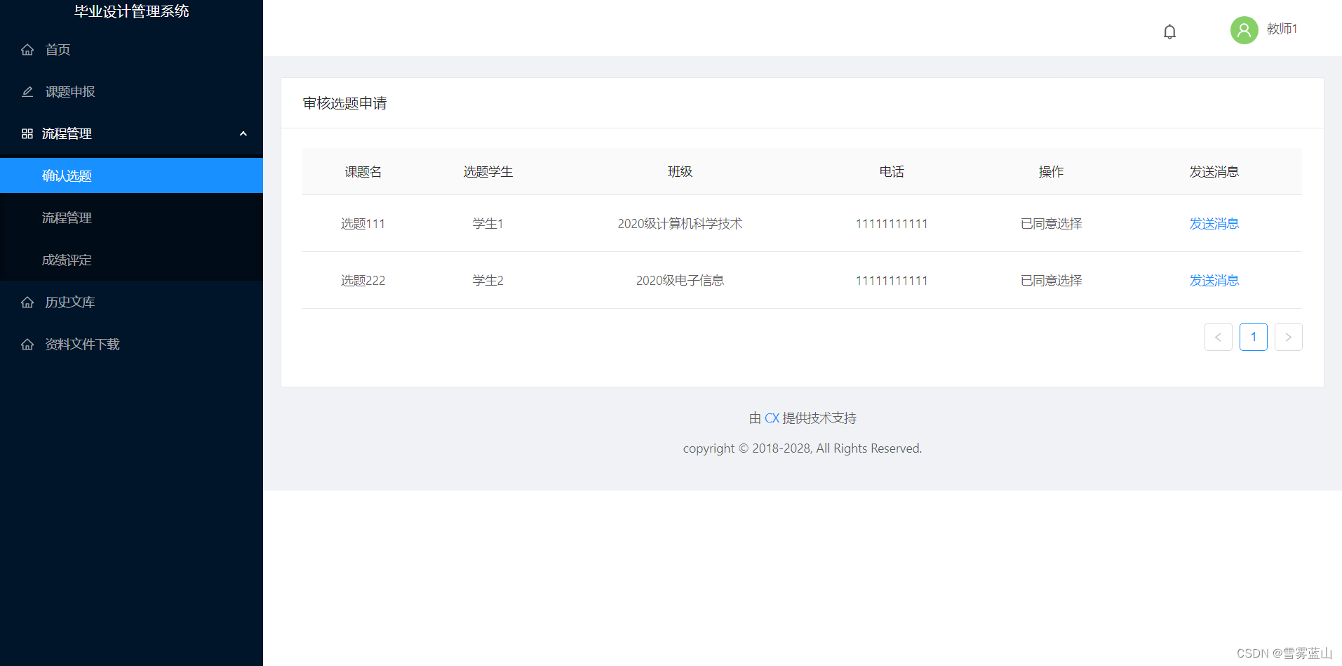 基于springboot毕业设计管理系统基于springboot的毕业设计管理系统 Csdn博客 9839