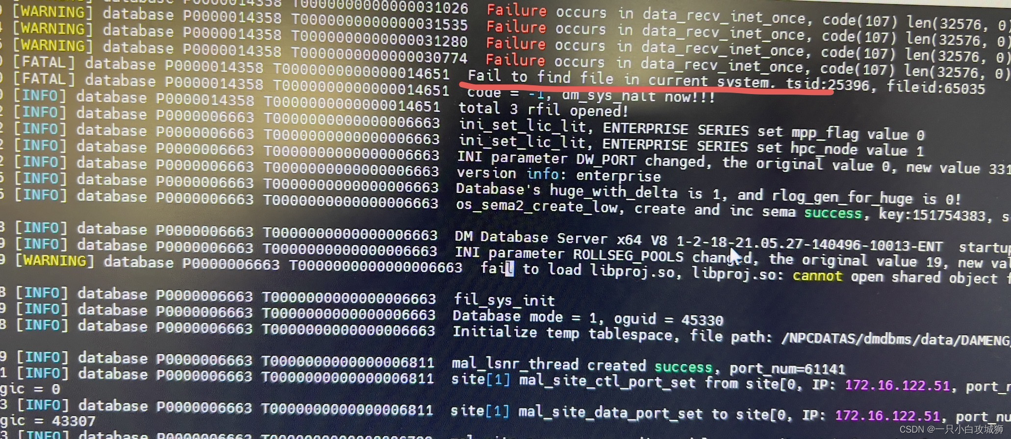 达梦数据库——常见运行日志报错信息记录_达梦数据库 rlog write time out,halt now-CSDN博客