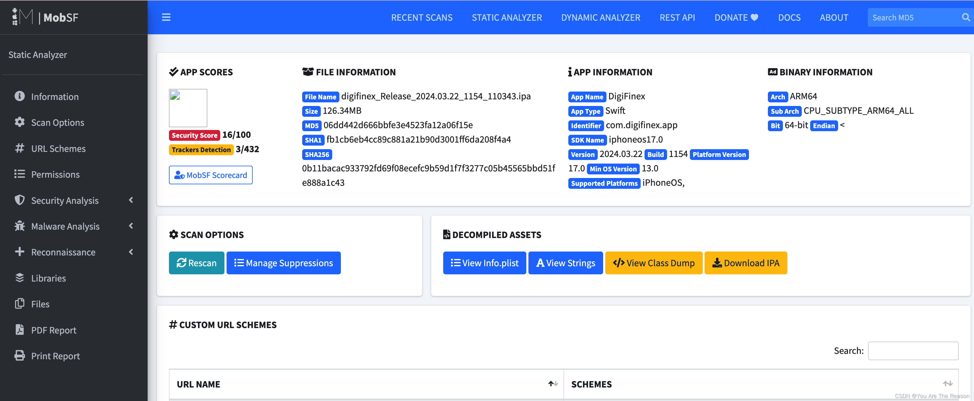 移动端App安全扫描工具MobSF安装及入门使用_安装mobfs-CSDN博客