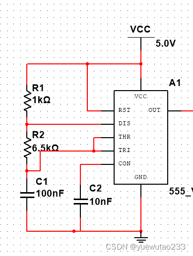 运用555定时器和集成运算放大器等器件构成多谐振荡器，产生方波信号，再将此方波信号依次转换为三角波信号和正弦波信号。_运用555定时器和集成运算放大器等器件构成多谐振荡器,产生频率为1khz的 ...