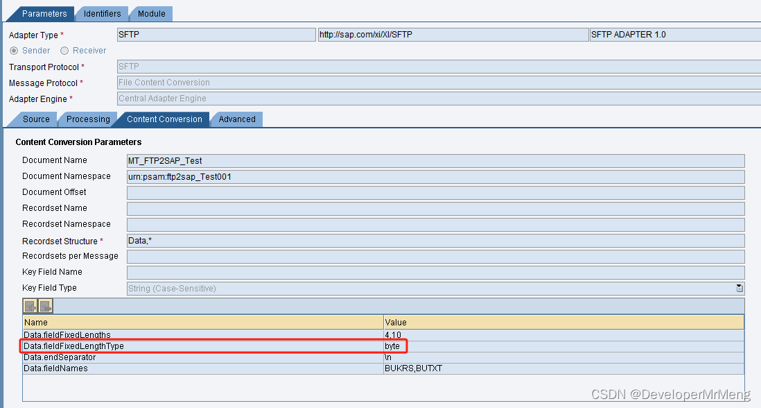 SAP PI/PO SFTP适配器解析文件或生成文件时编码转换及字节长度问题_sap pi file adapter-CSDN博客