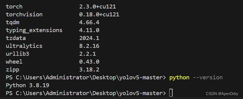 yolov5使用GPU进行训练：cuda 12.1 + torch-2.3.0 + py38环境详细搭建_torch2.3.0-CSDN博客