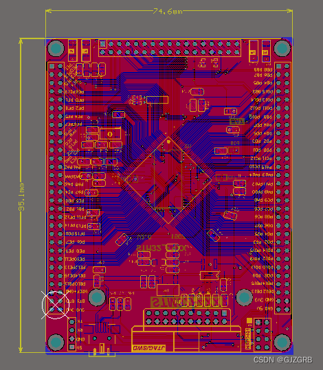 基于stm32f407zet6单片机最小系统评估板硬件（原理图pcb）工程文件，ad09设计的工程文件stm32f407zet6最小系统 Csdn博客