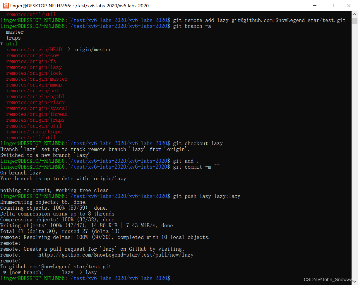把自己在本地完成的mit6.s081项目上传到自己的github仓库里-CSDN博客