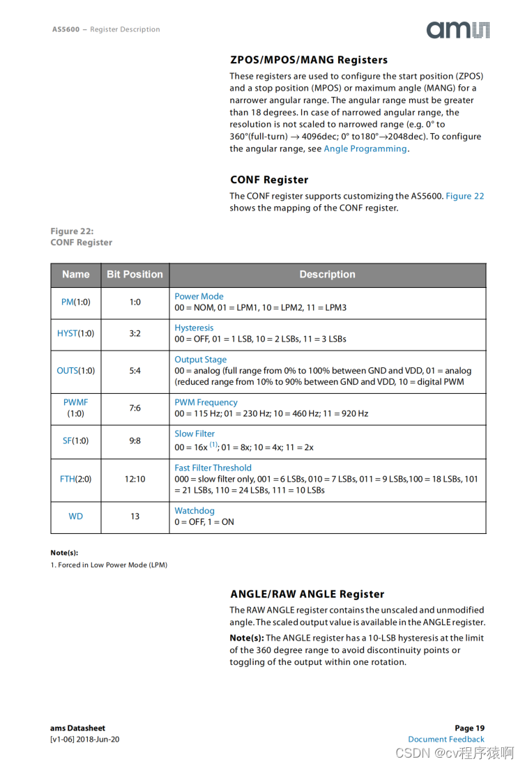 AS5600中文芯片数据手册（中文翻译）_as5600磁编码器中文手册-CSDN博客