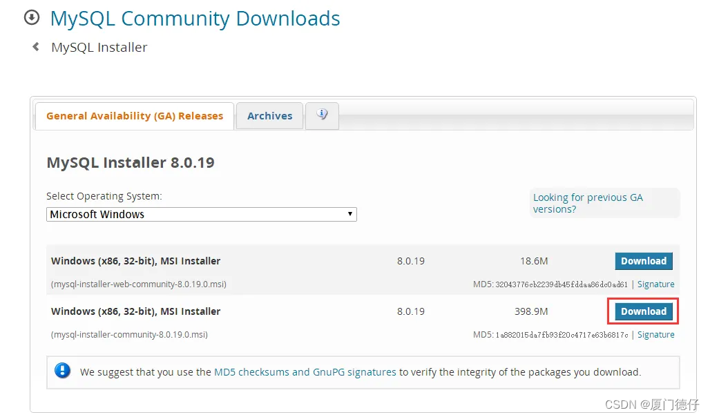 【MySql】MySQL 8.0.19安装图文详解！手把手教会您从下载到安装成功_mysql官网下载安装教程8.0.19-CSDN博客