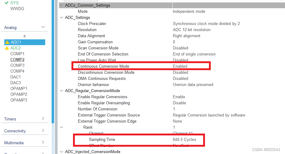 蓝桥杯CT117E_M4（G431）-ADC（轮询+中断+DMA）_2.5 cycles 640.5cycles-CSDN博客