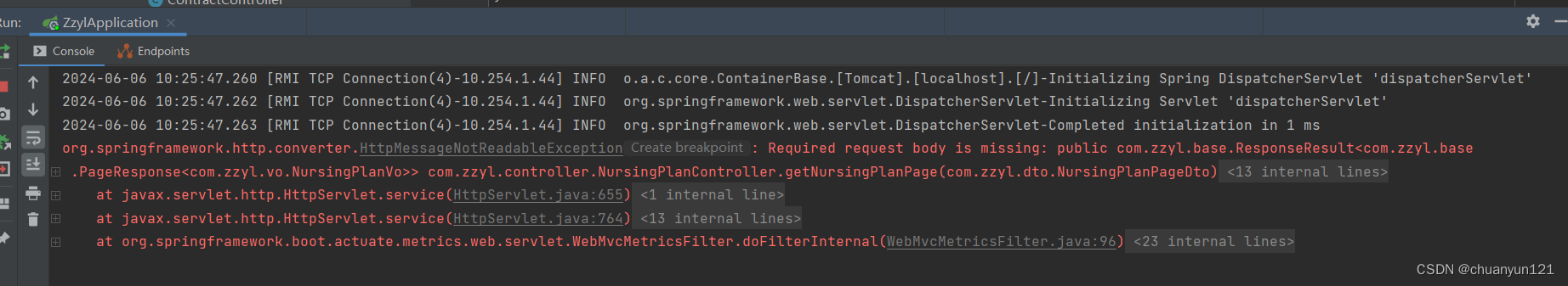Get请求中使用了@RequestBody报错，不能使用！_required request body is missing: public com.zzyl.-CSDN博客