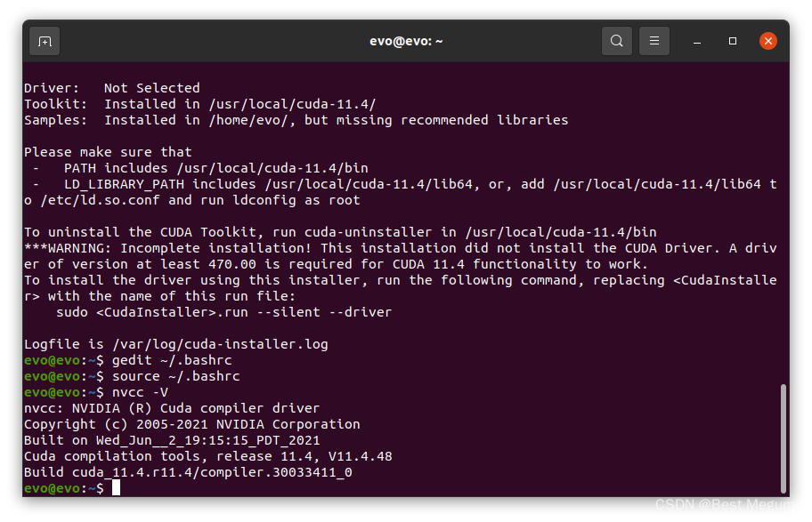 Ubuntu20.04安装显卡驱动、CUDA、CUDNN、opencv使用CUDA加速_ubuntu20.04 安装显卡驱动 cuda cudnn-CSDN博客