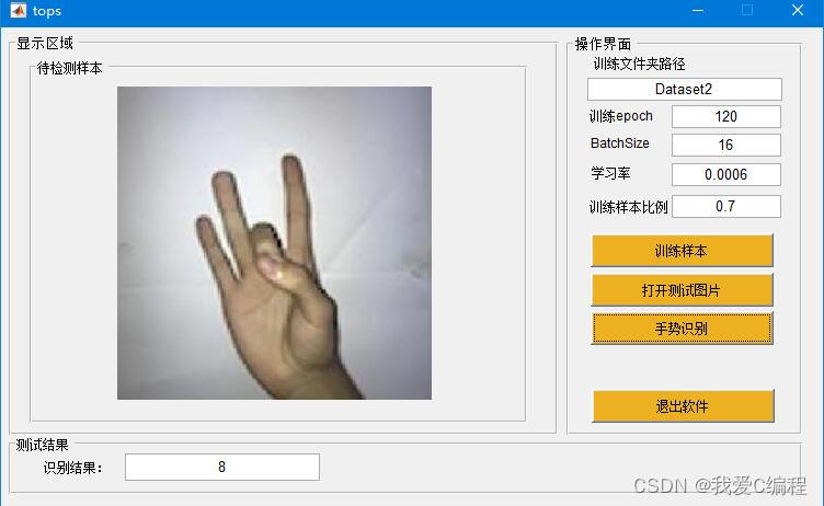 M基于深度学习网络的手势识别系统matlab仿真包含gui界面matlabgui 手势识别 Csdn博客