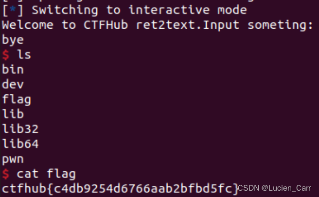 [CTFHub] ret2text_ctfhub ret2text-CSDN博客