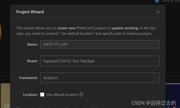 VSCode+Platfrom io 环境下ESP32配置TFT_eSPI和lvgl驱动1.3寸TFT屏幕_vscode platfromio-CSDN博客
