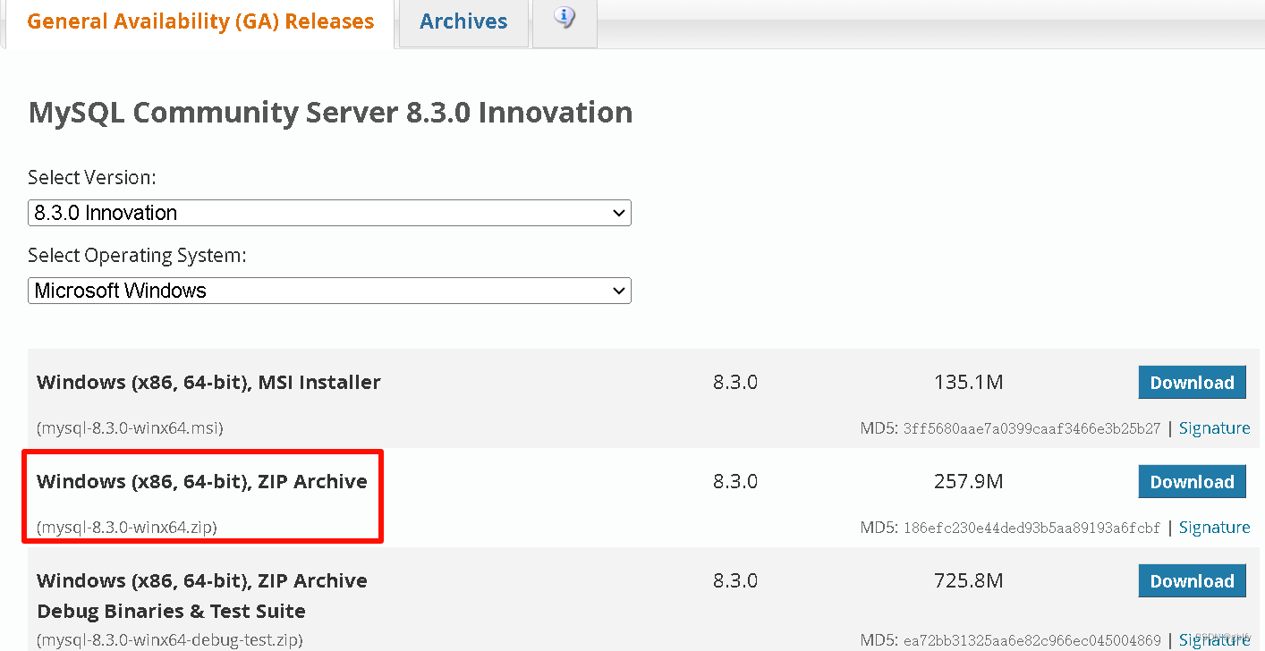 MySQL8.3.0安装配置教程(windows 64位)_mysql-8.3.0-winx64-CSDN博客