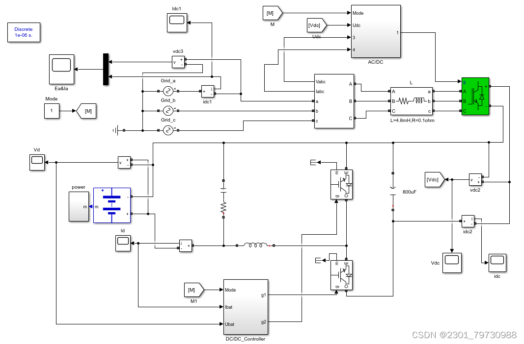 电动汽车充电桩的MALAB仿真_充电桩matlab仿真-CSDN博客