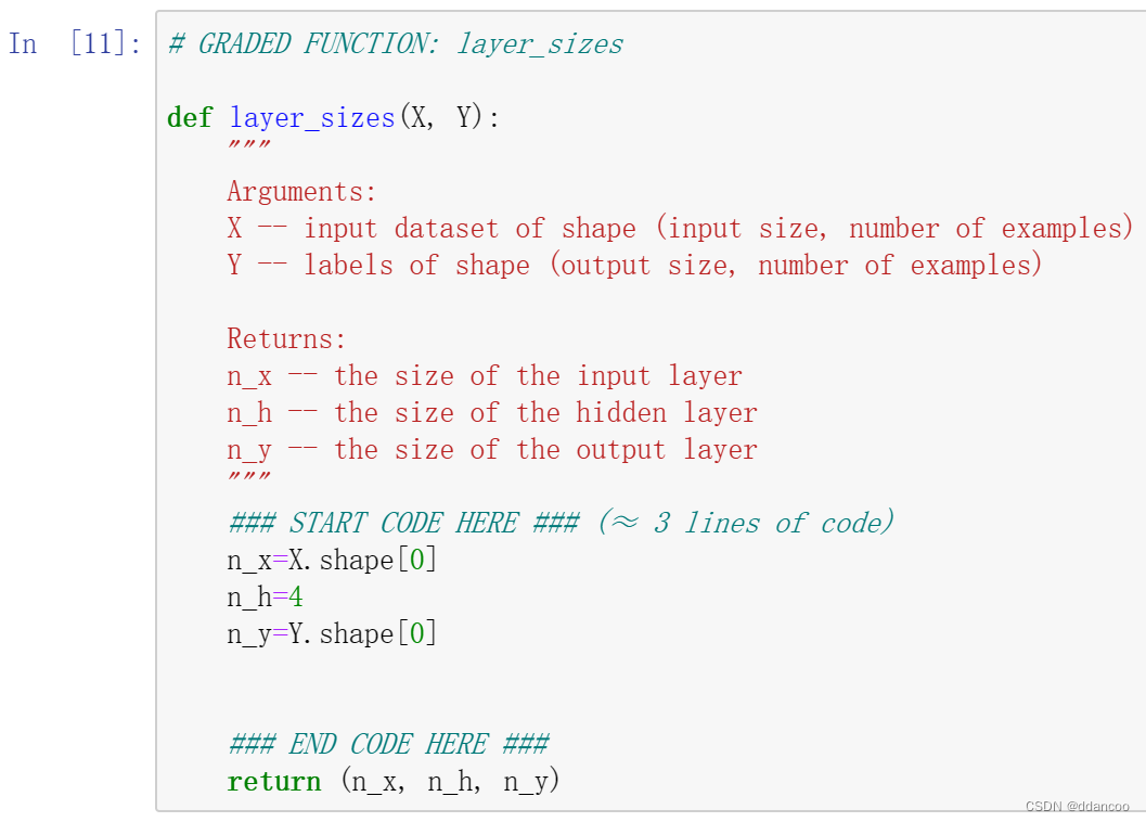 吴恩达深度学习L1W3作业_l1w3作业数据集-CSDN博客