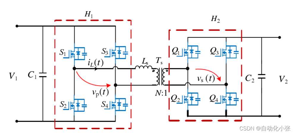 双有源桥变换器DAB_dab电路-CSDN博客
